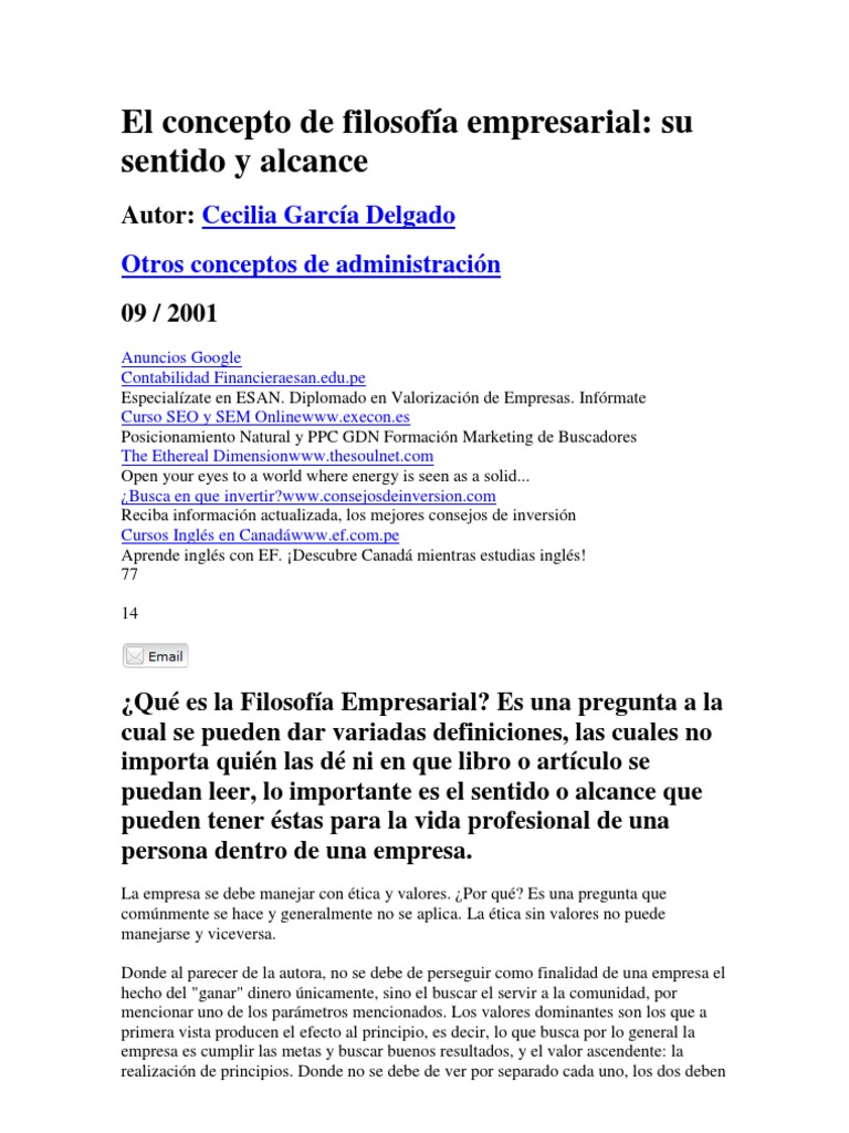 Filosofía Empresarial en Chihuahua | PDF | México | Beneficio (economía)