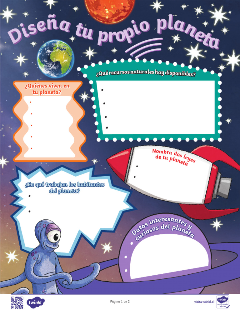 CL L 1663556651 Guia de Trabajo Disena Tu Propio Planeta - Ver - 1 | PDF