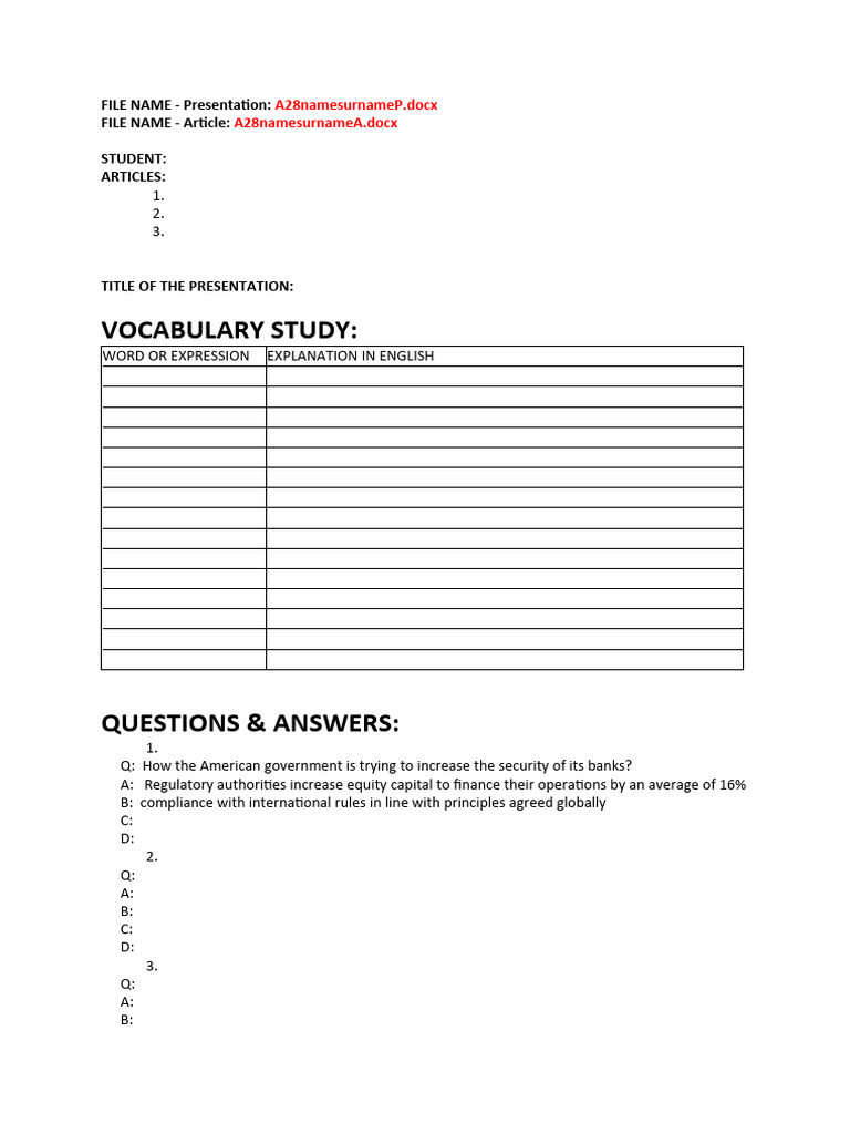 Angielski Zadanie PDF