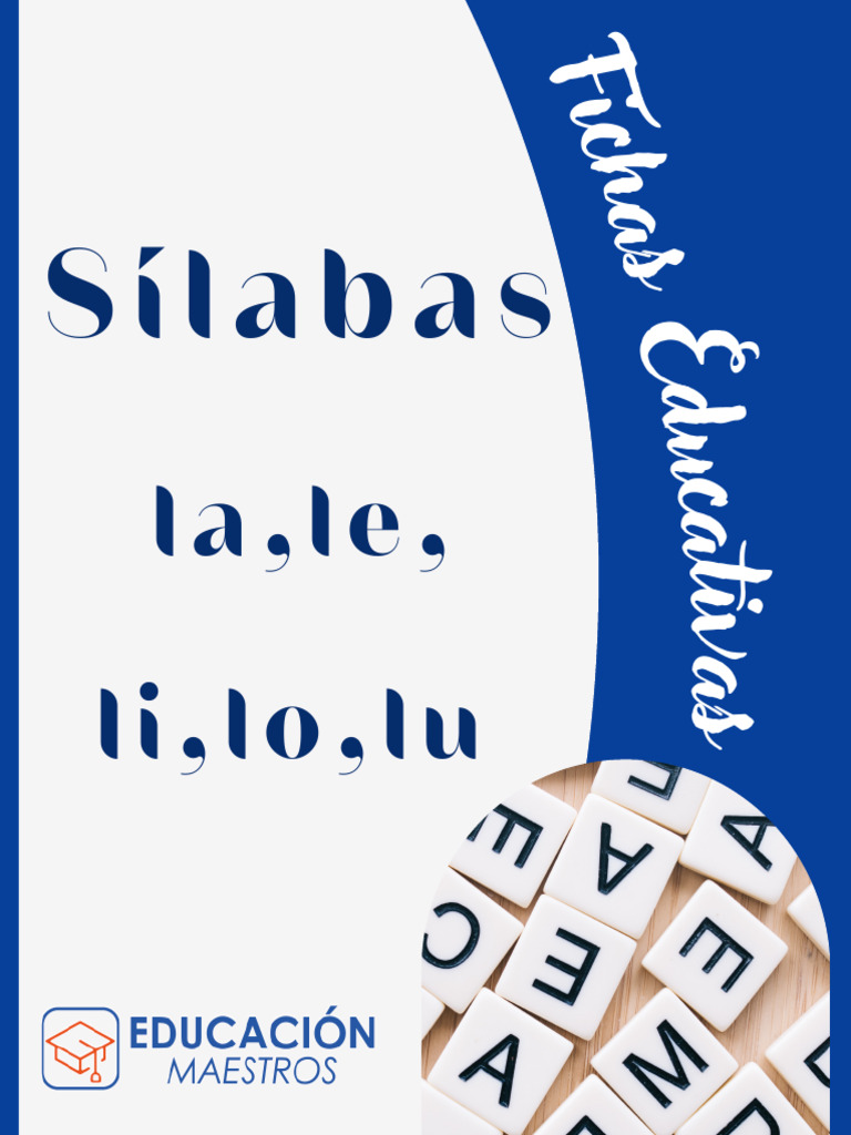 Fichas de sílabas la, le, li, lo, lu | PDF | Artes del Lenguaje y ...