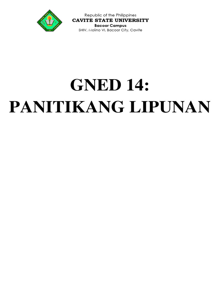 Gned 14 Modyul | PDF