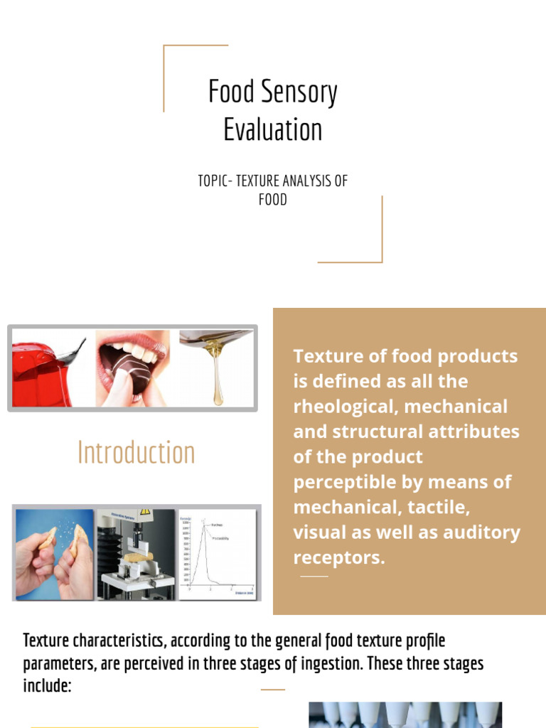Food Sensory Evaluation | PDF | Shelf Life | Hardness