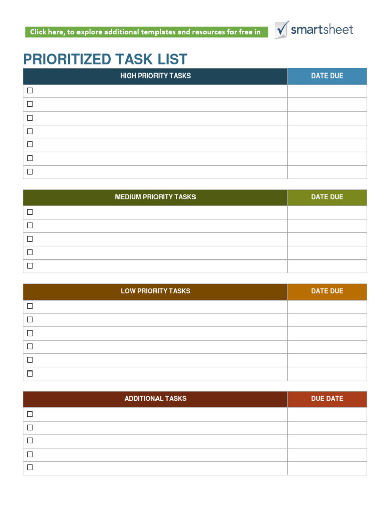 Appendix 4 (Prioritized To-Do List - Topic 4) | PDF