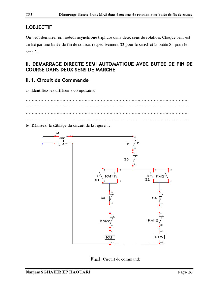 Tp5 Demarrage Directe Deux Sens Rotation Avec Butee Fin de Course | PDF