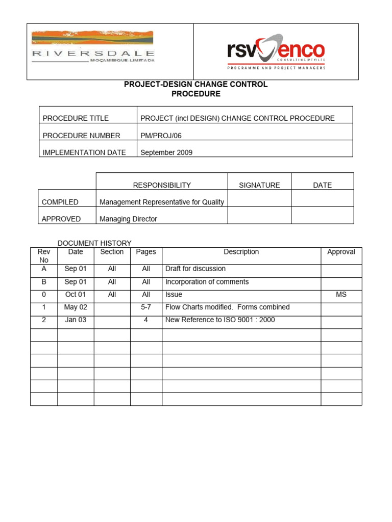 3 PM PROJ 06 Project-Design Change Control Procedure-REVISED JHL | PDF ...