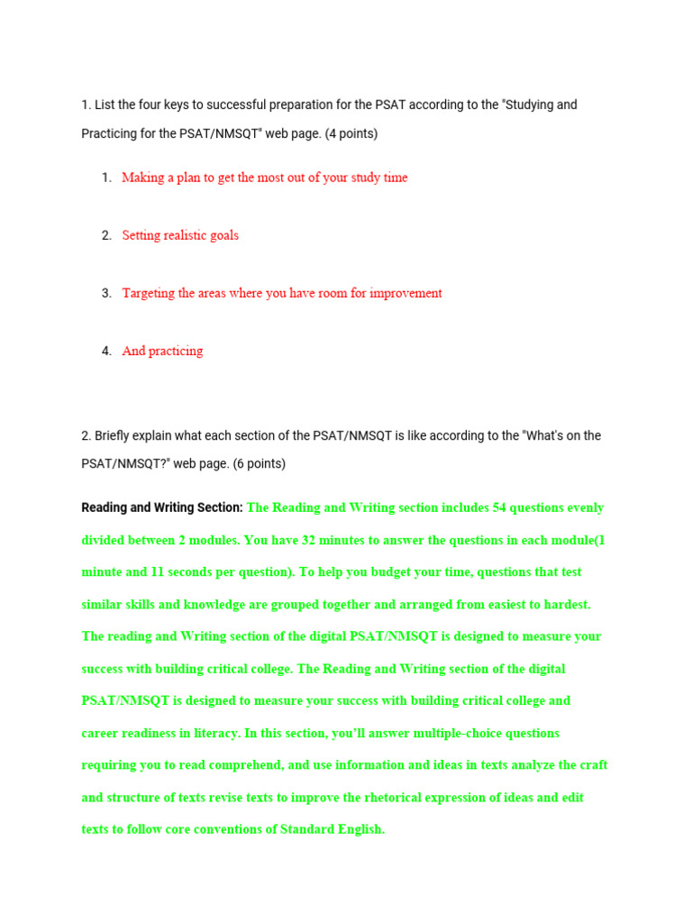 3.2.3 Practice - Taking The PSAT | PDF | Mathematics | Psat/Nmsqt