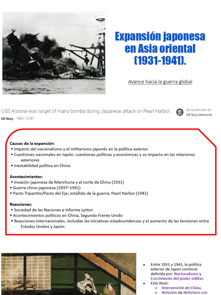 Expansión Japonesa en Asia Oriental (1931-1941) - 2 | PDF | Imperio de ...