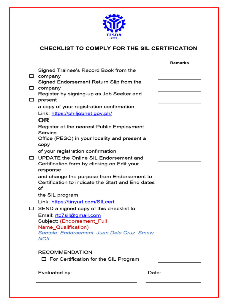 SIL Certification Steps | PDF | Career & Growth