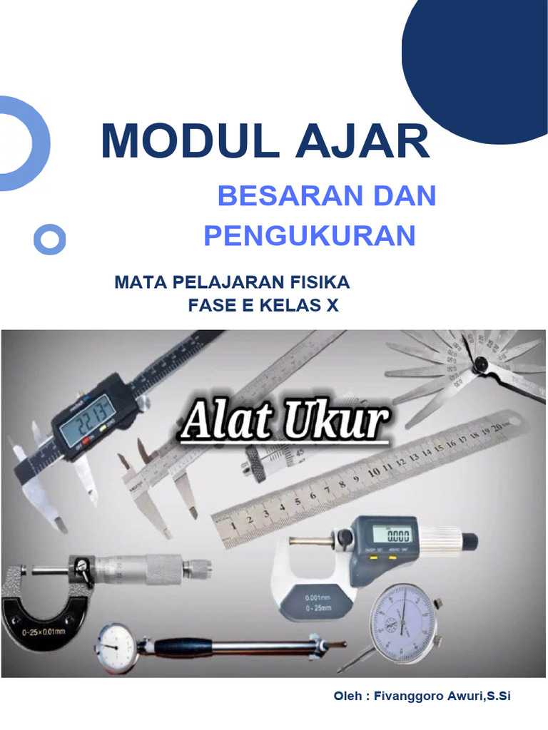 Modul Ajar Besaran Dan Pengukuran | PDF | Karier & Perkembangan | Sains & Matematika