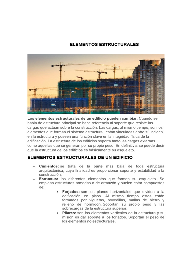 Elementos Estructurales Grupal | PDF | Fundación (Ingeniería) | Ingeniero civil