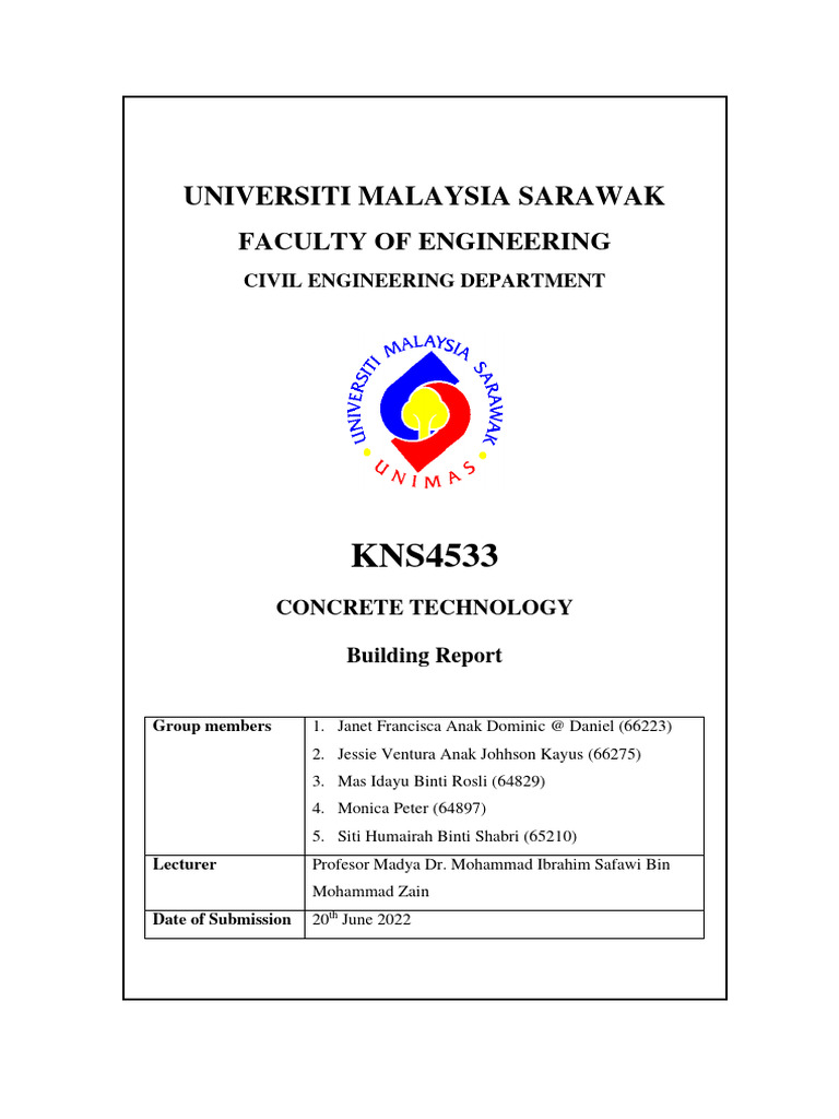 Building Report | PDF | Concrete | Cement