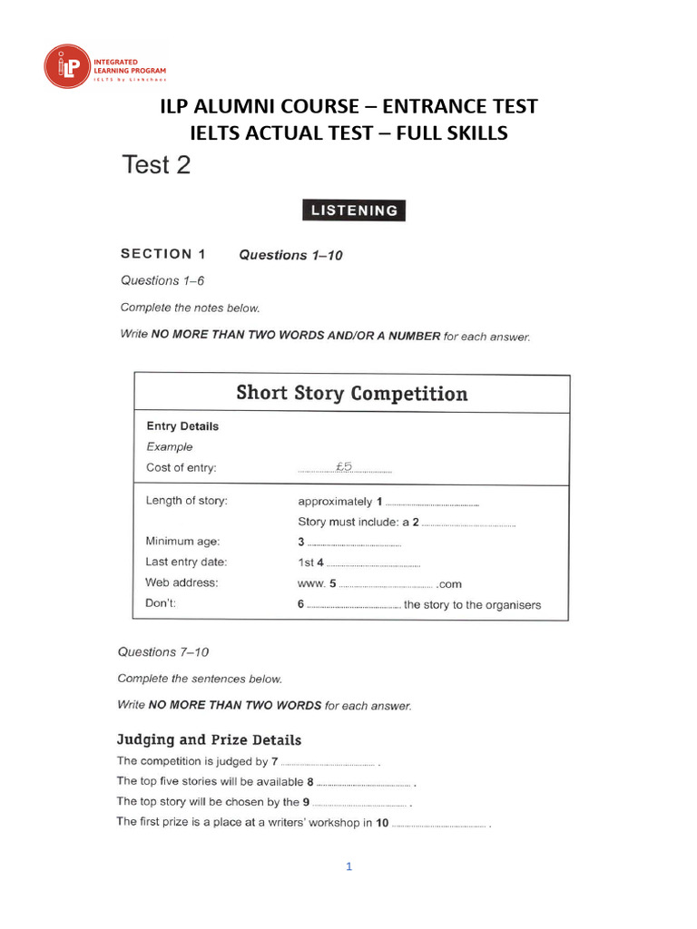 IELTS Test Prep for ILP Alumni | PDF | Career & Growth | Art