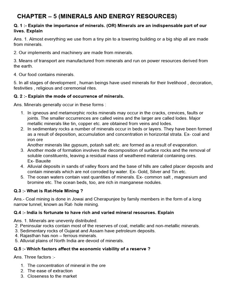 CHAPTER 5 Notes | PDF