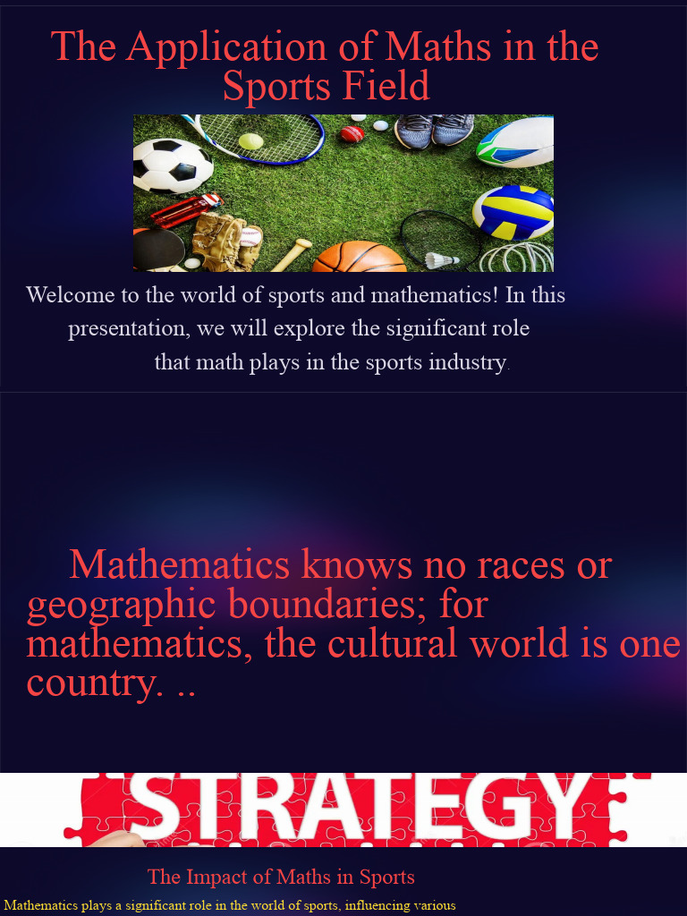 Mathematics in Sports Performance Analysis | PDF | Momentum | Mathematics