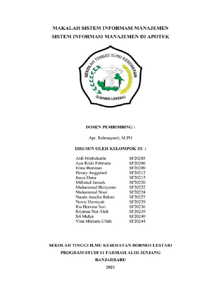 SIM Apotek | PDF