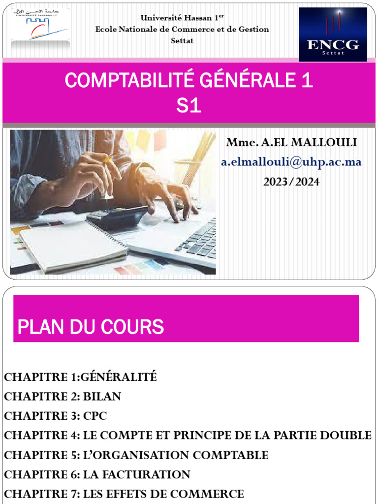 Cours CG 1 ENCGS | PDF