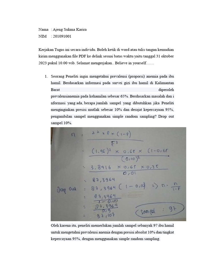 Ajeng Sukma Karira 201091001 Tugas Bio Indiv | PDF