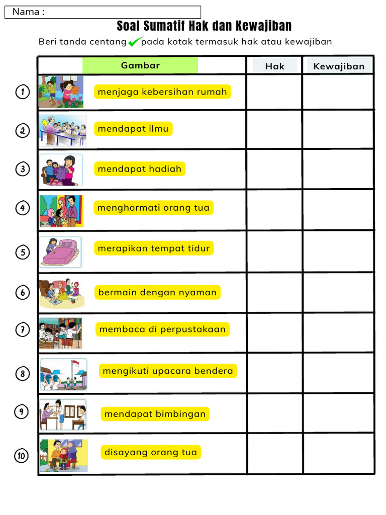 Soal Hak Dan Kewajiban | PDF