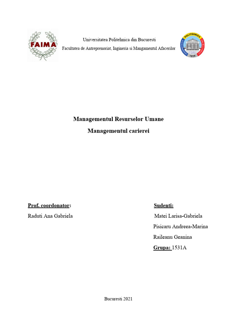 Proiect MRU | PDF