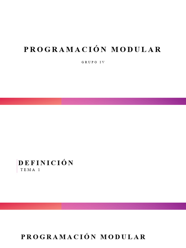 Progrmacion Modular | PDF | Parámetro (programación de computadora ...