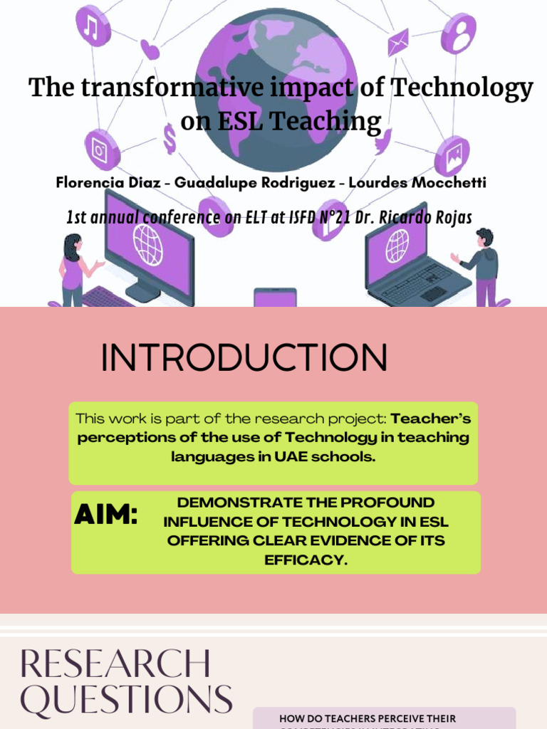 The Transformative Impact of Technology On ESL Teaching | PDF | English ...