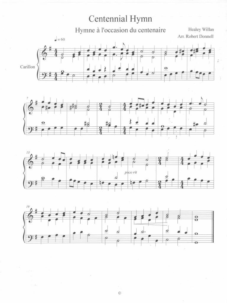 Centennial Hymn | PDF