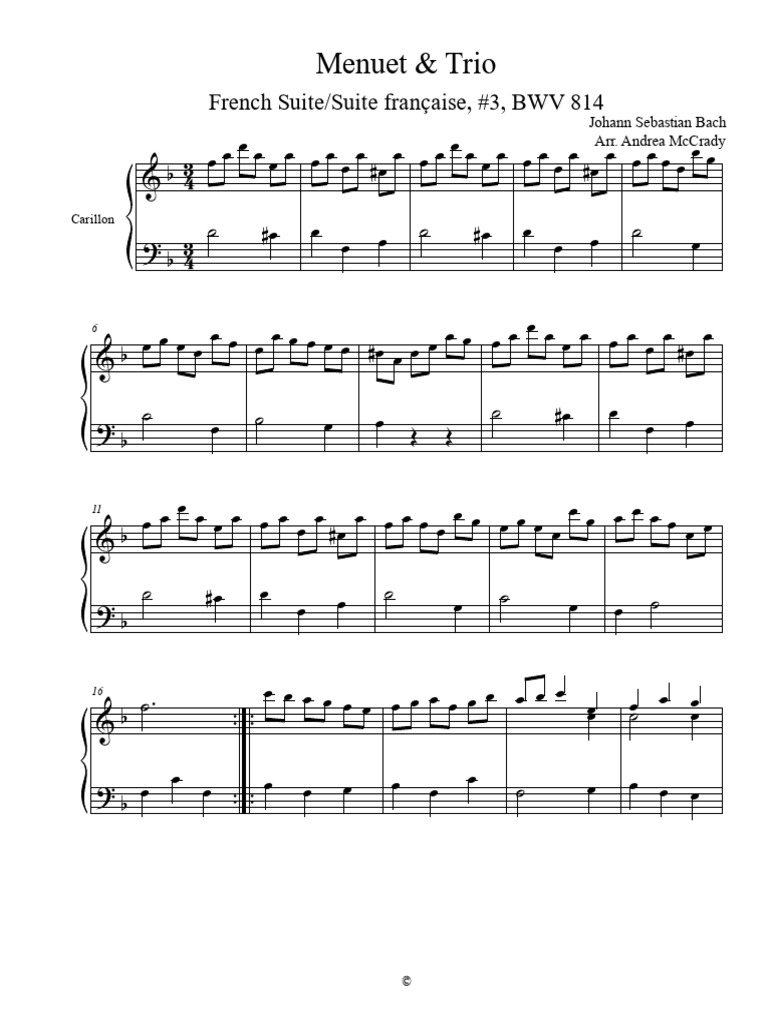 Menuet & Trio | PDF
