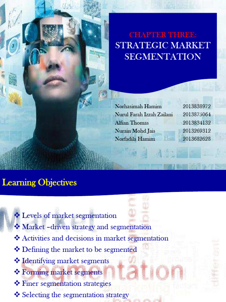 Chapter 3 MKT | PDF | Market Segmentation | Brand