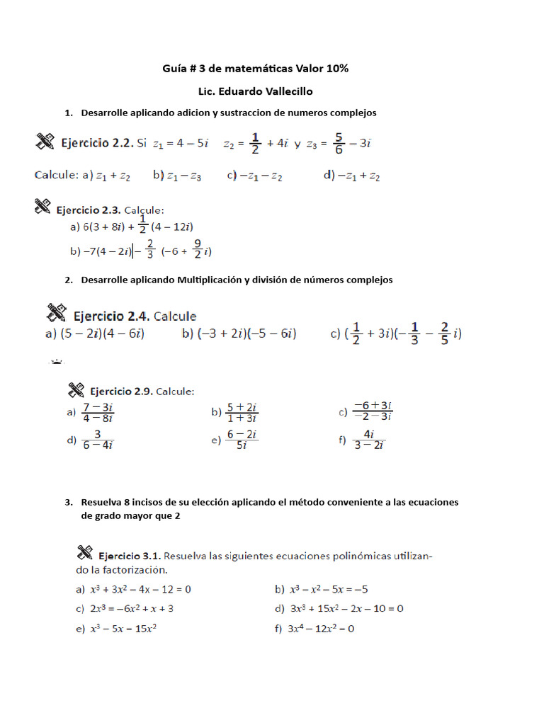 Matematicas Decimo Grado | PDF