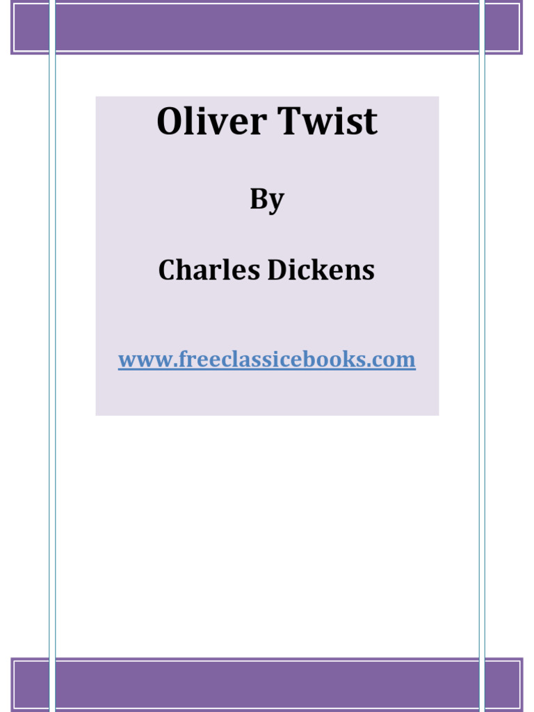 Oliver Twist | PDF | Oliver Twist
