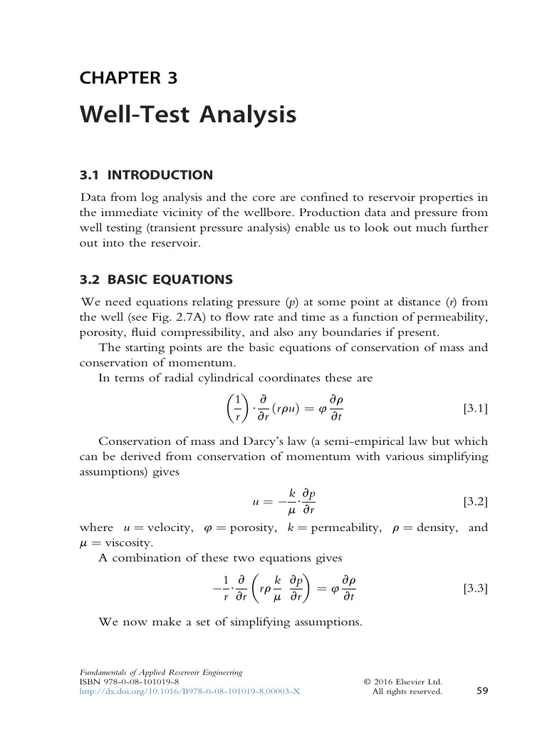 Well-Test Analysis in Reservoir Engineering | PDF