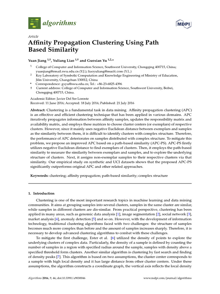 Algorithms 09 00046 Path Based Four Uci Datasets Pdf Cluster 5186