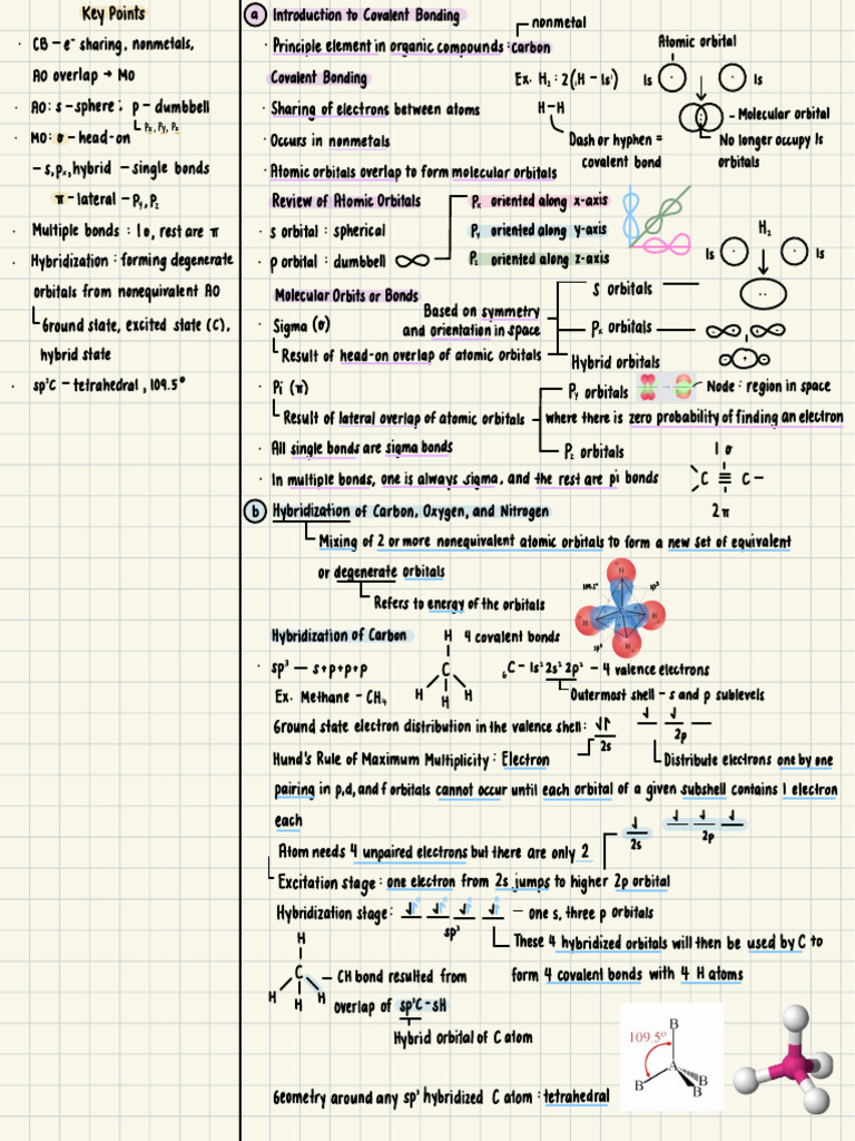 Covalent Bonding and Hybridization | PDF | Molecular Orbital | Chemical Bond