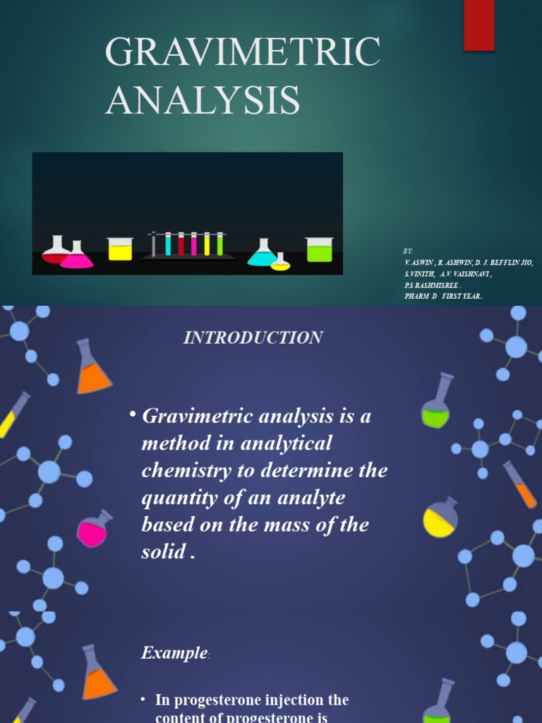 Gravimetric Analysis | PDF