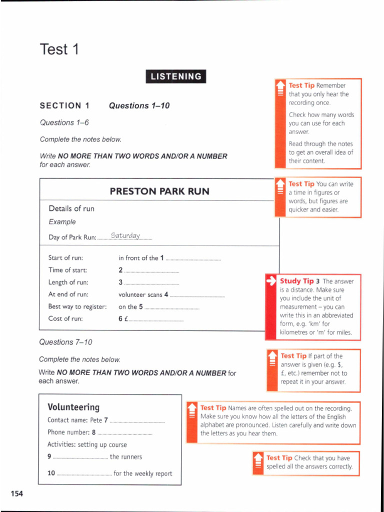 Listening-Full Practice Test | PDF