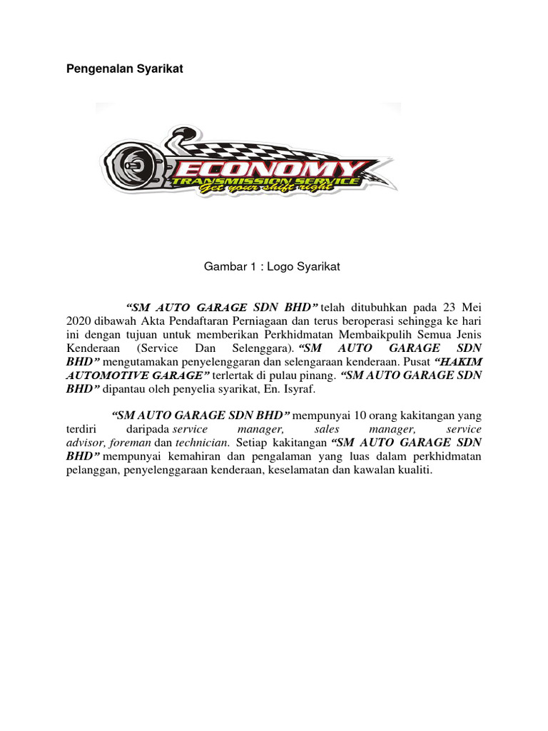 Pengenalan Syarikat | PDF
