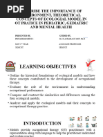 The Canadian Model of Occupational Performance and Engagement | PDF ...