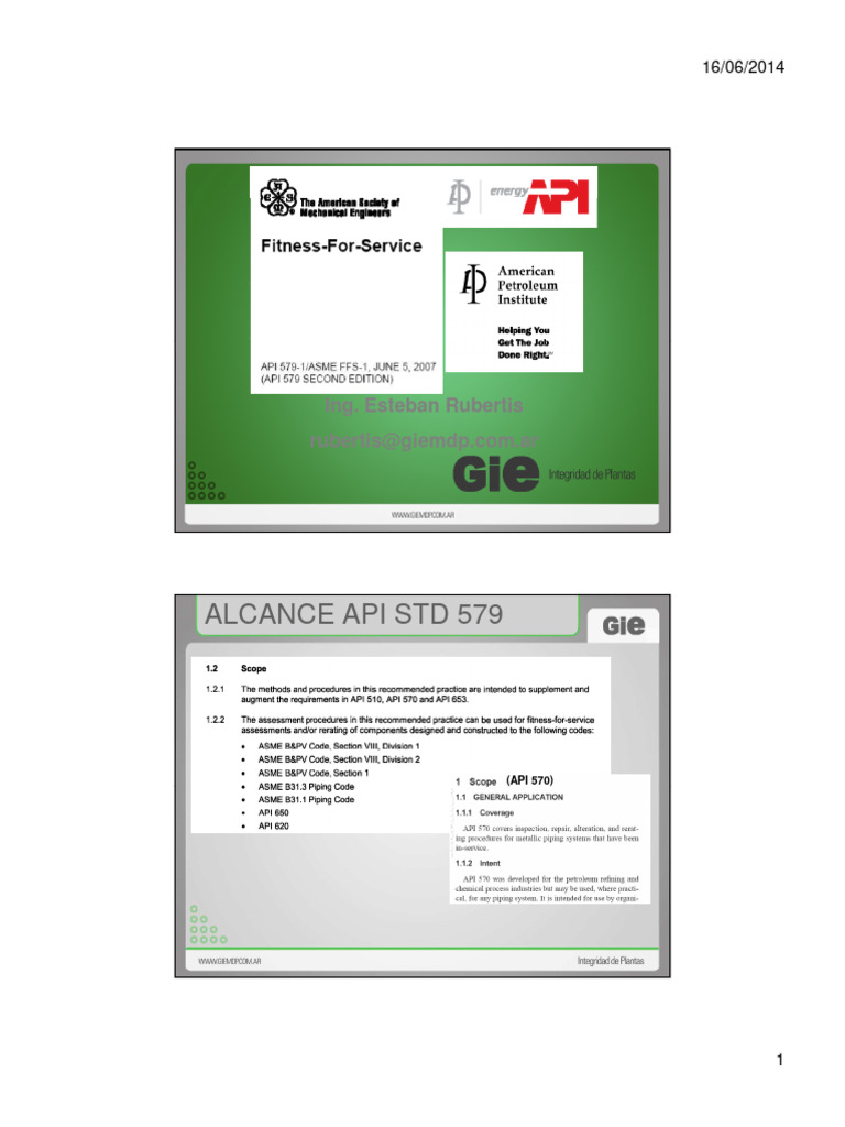 Alcance y Evaluación API 579 | PDF | Tecnología