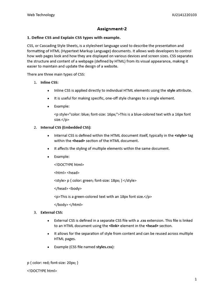 WT 2 | PDF | Html | World Wide Web