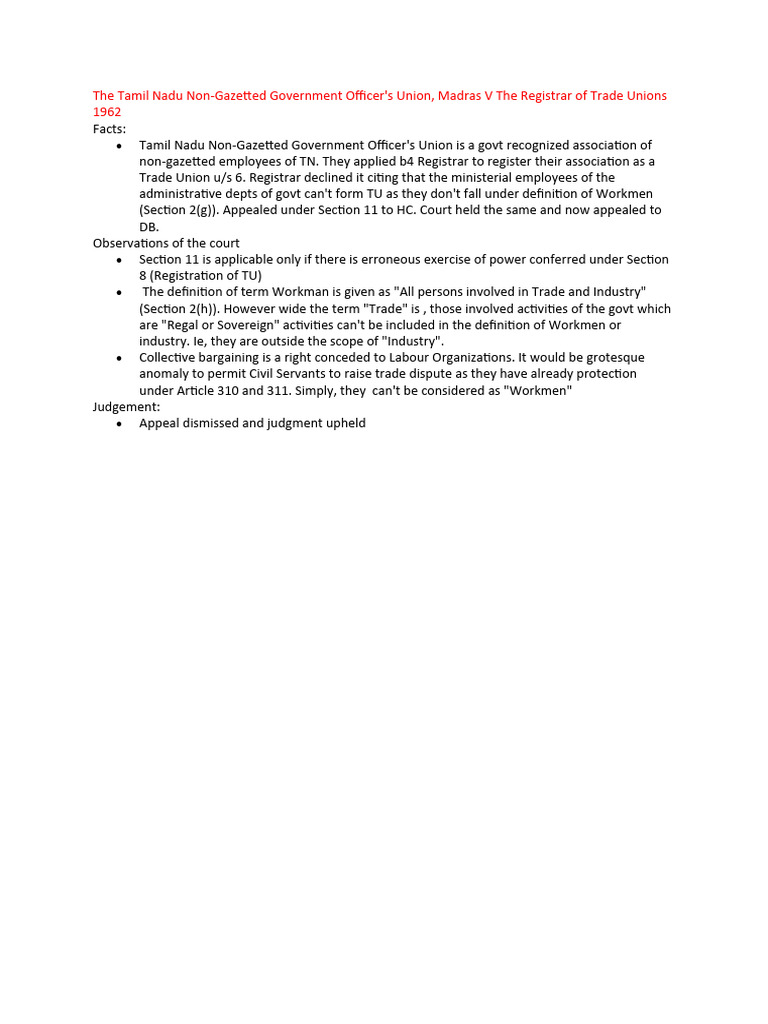 The Tamil Nadu Case | PDF