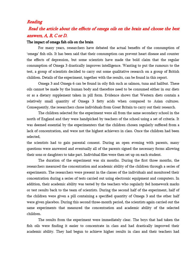 Task 4 3 | PDF | Omega 3 Fatty Acid | Fish Oil