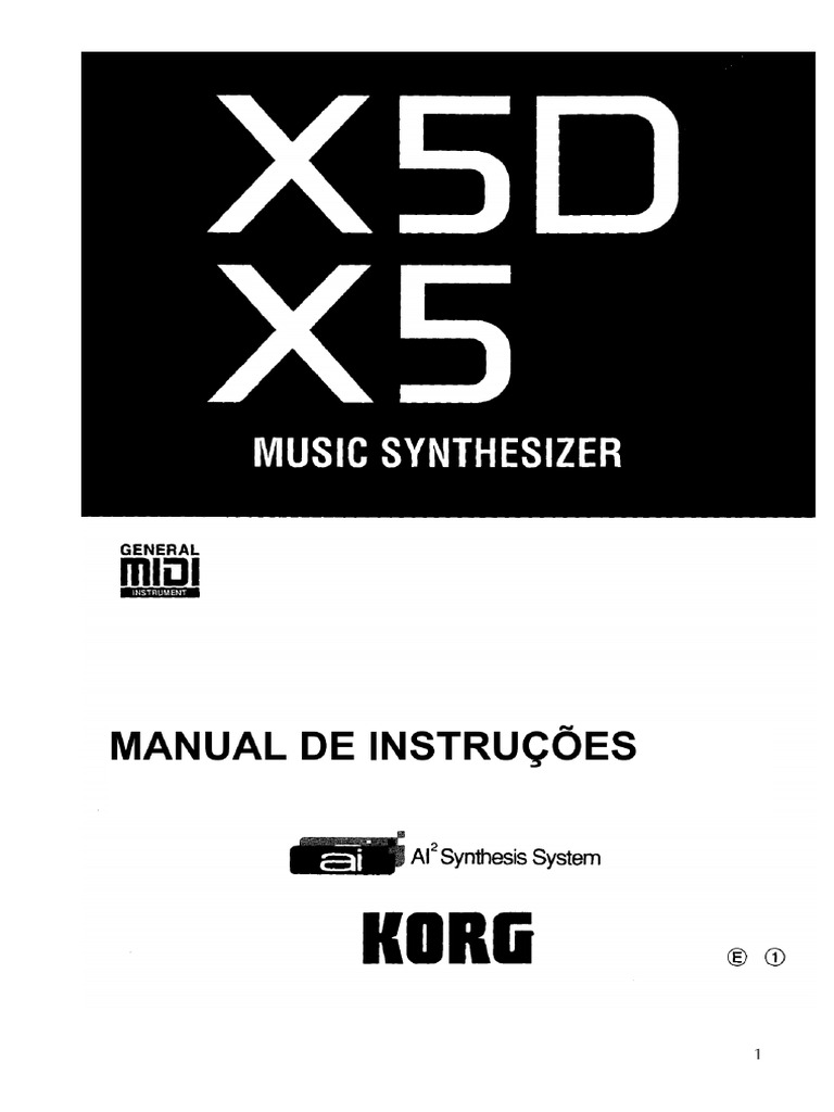 Korg X5-X5D | PDF | Piano | PCs (computadores)