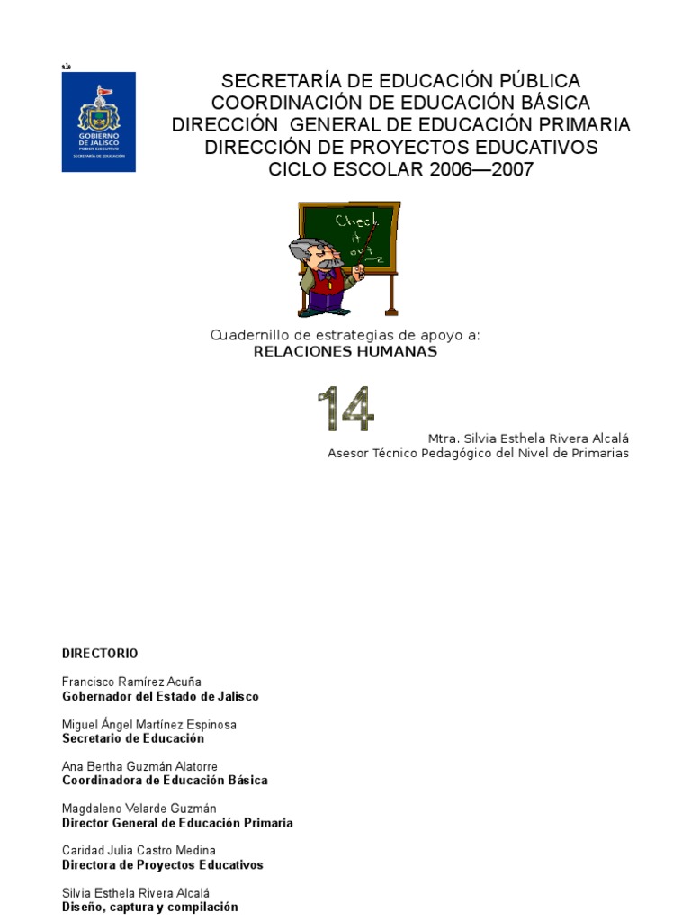 Cuadernillo Catorce Relaciones Humanas | PDF | Comportamiento ...