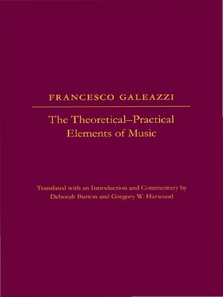 Galeazzi - Teorico Prático 2 | PDF | Harmony | Musicology