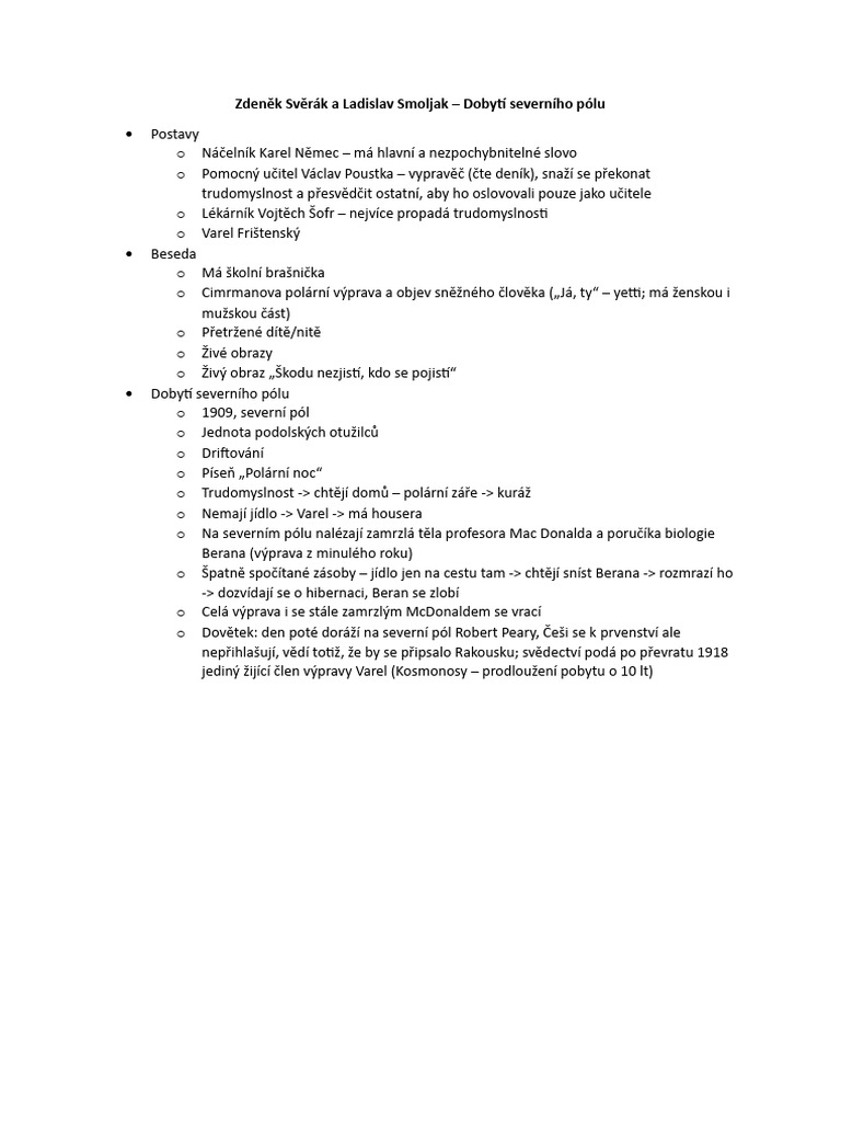 Zdeněk Svěrák A Ladislav Smoljak - Dobytí Severního Pólu | PDF