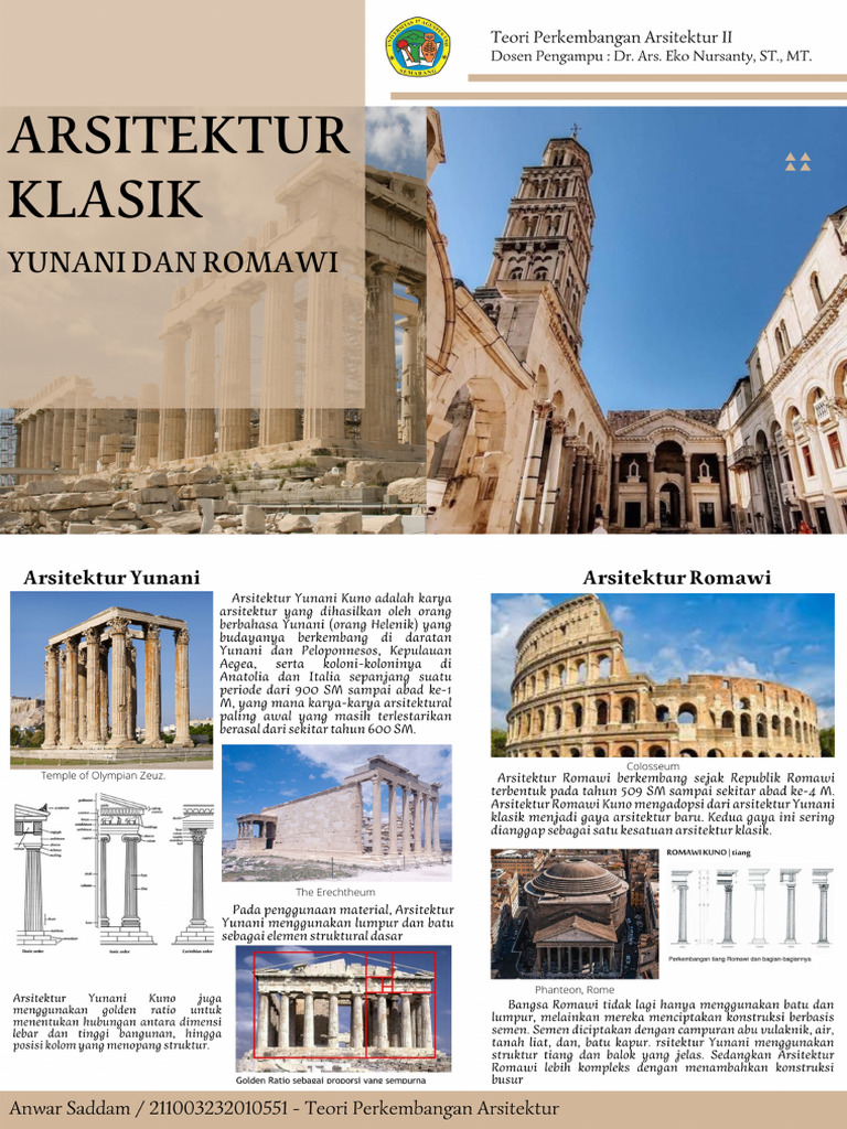 Poster Arsitektur Klasik | PDF