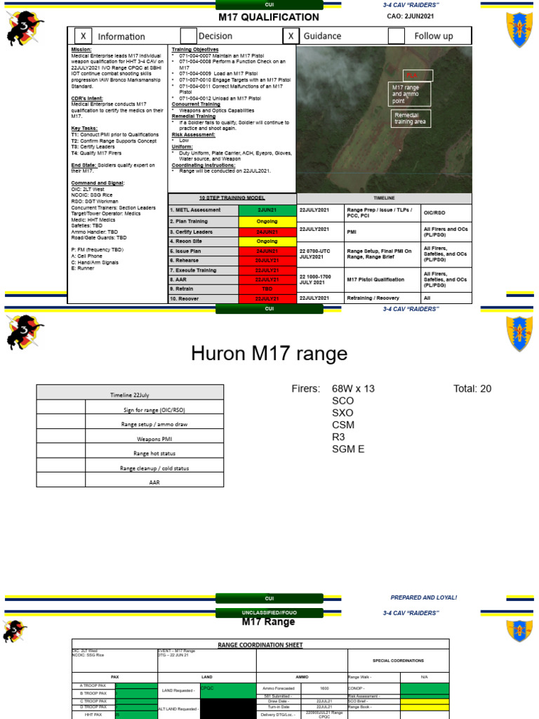 M17 Conop 22july2021 | PDF | Safety | Hazards