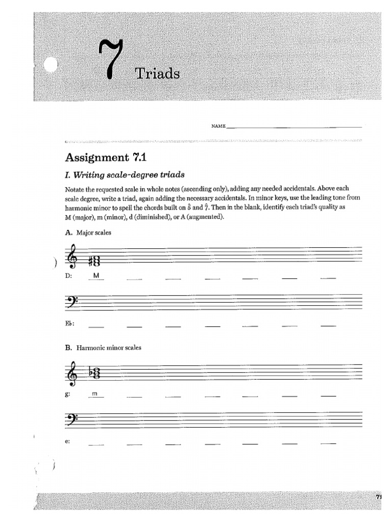 HW7 Triads | PDF