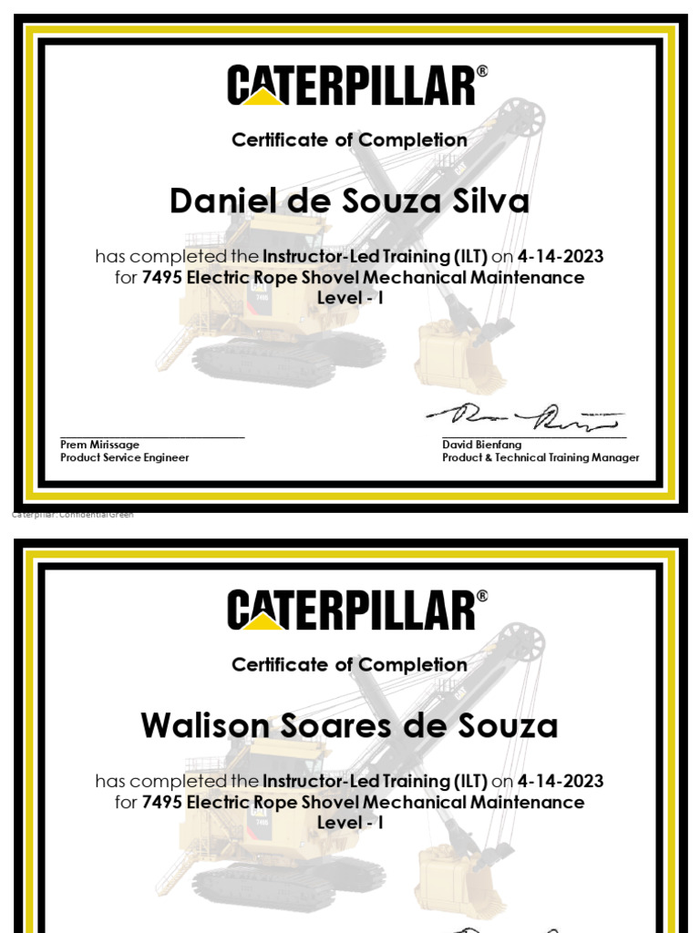 ILT Certificate - Prem-4-14-2023 - Brazil S11D | PDF | Brazil