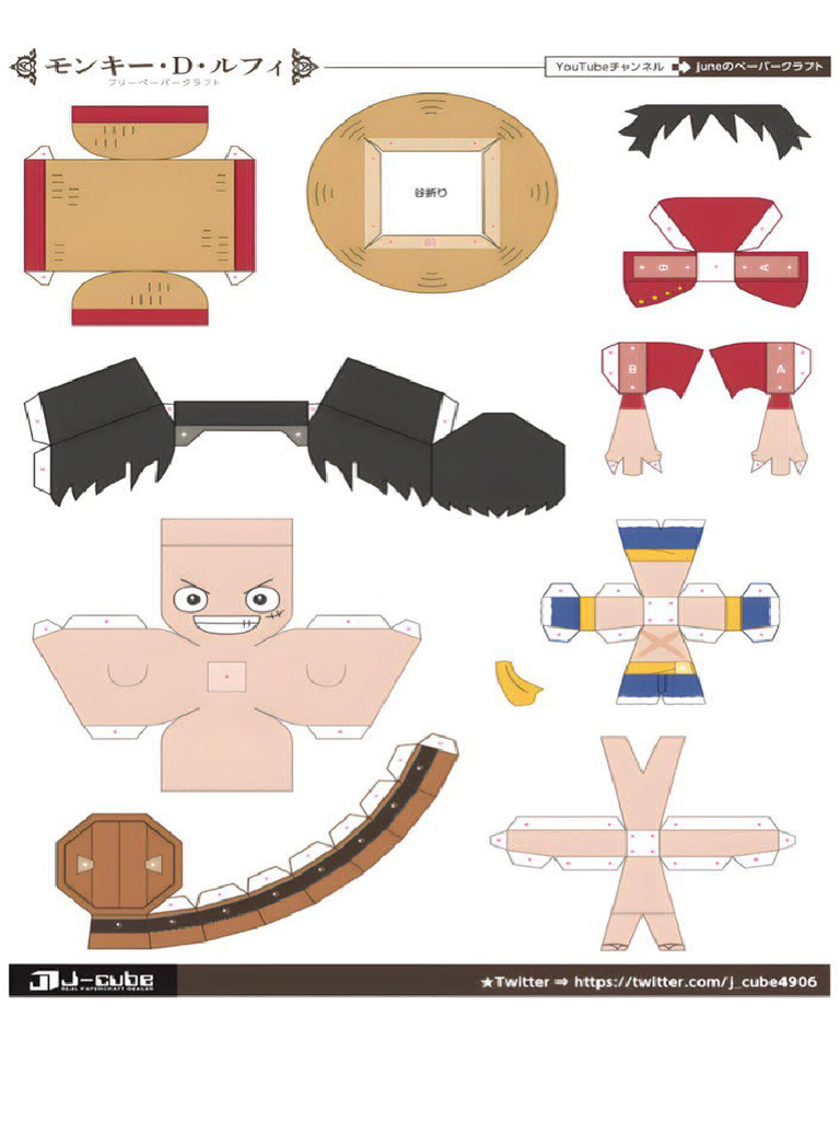 Paper Craft de Monkey D Luffy | PDF